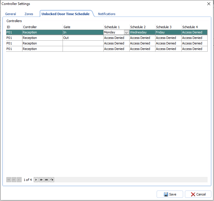 Assigning Time Schedules to Specific Doors – AccessIT Data Ltd.