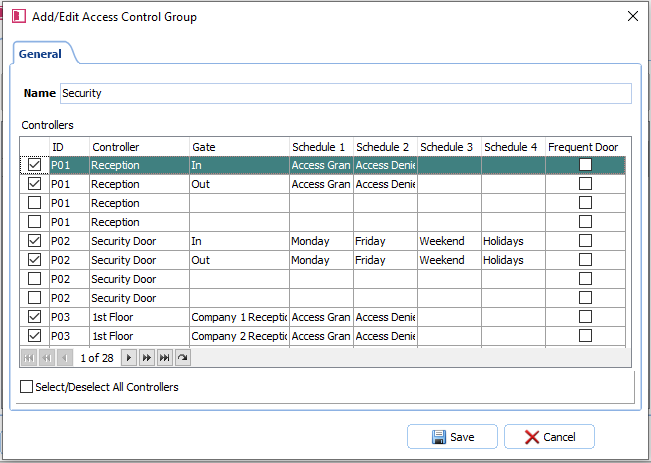 Assigning a Time Schedule to a Specific Access Control Group – AccessIT ...